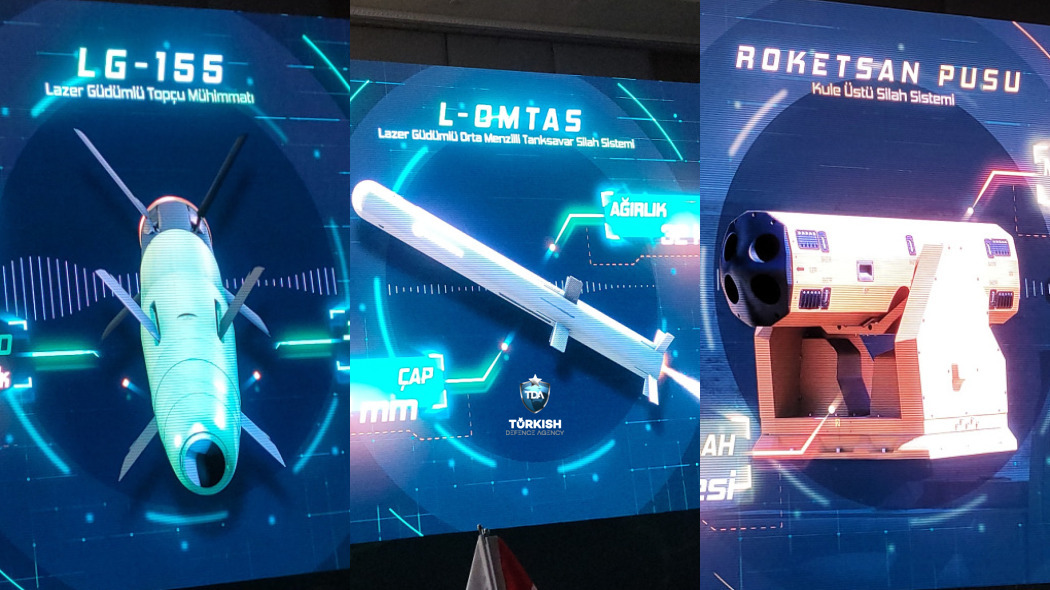 ROKETSAN PUSU, LG-155 Topçu Mühimmatı ve L-OMTAS Tanıtıldı! | Turkish ...